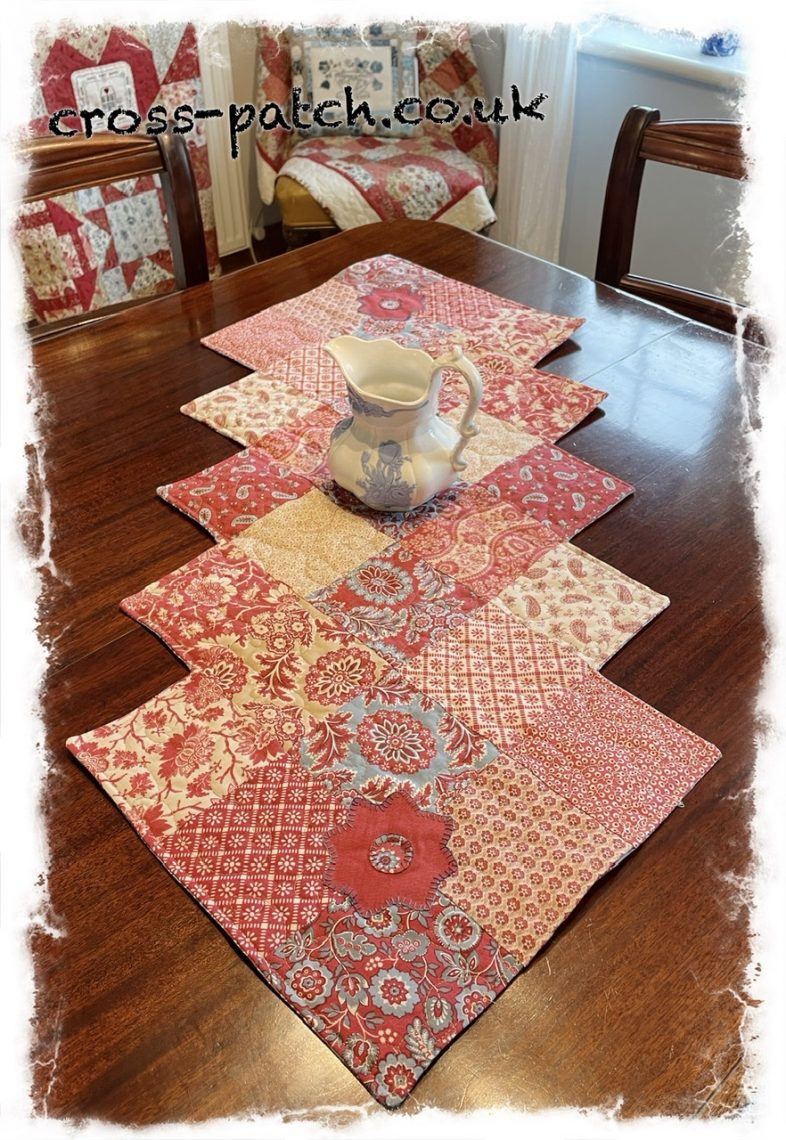 zig zag table runner pattern – PDF