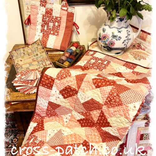 Cross patch scrappy patch quilt pattern
