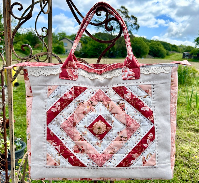 Cross patch half n half bag pattern